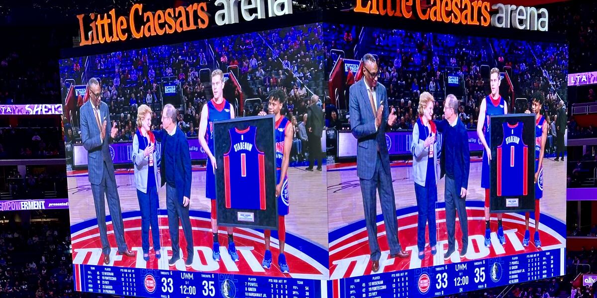 Michigan Senator Debbie Stabenow honored at Detroit Pistons game during ... Michigan Senator Debbie Stabenow honored at Detroit Pistons game during ...